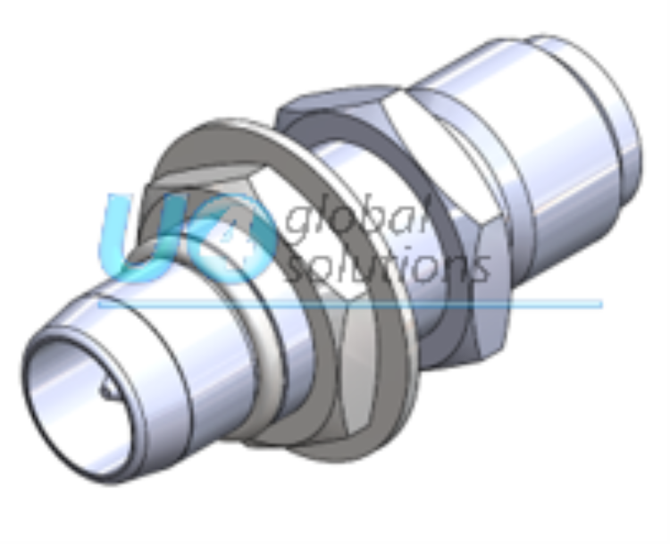 OSM JACK TO OSP BULKHEAD FEED-THRU PLUG ADAPTER ASSEMBLY STEEL ...